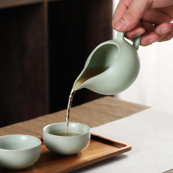 Ceramic Tea Utensil Pitcher Single Tea Strainer Tea Pot Clay Evening ...