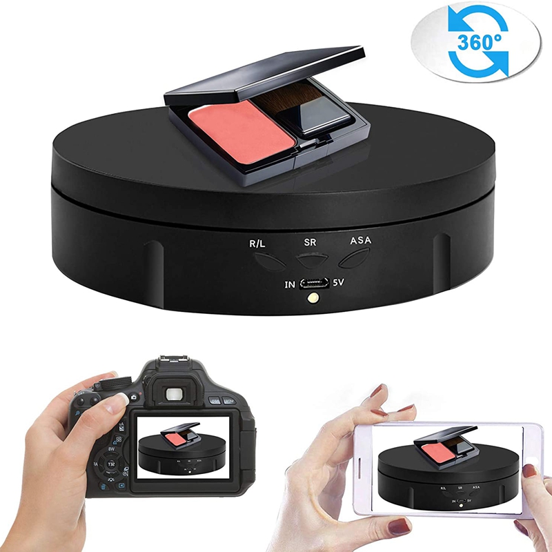 Motorized Rotating Display Stand, 360 Degree Photography Turntable with ...