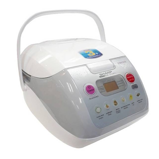 SHARP หม้อหุงข้าว คอมพิวเตอร์ 1 ลิตร รุ่น KS-COM10 สีขาว - KKElectricShop - ThaiPick