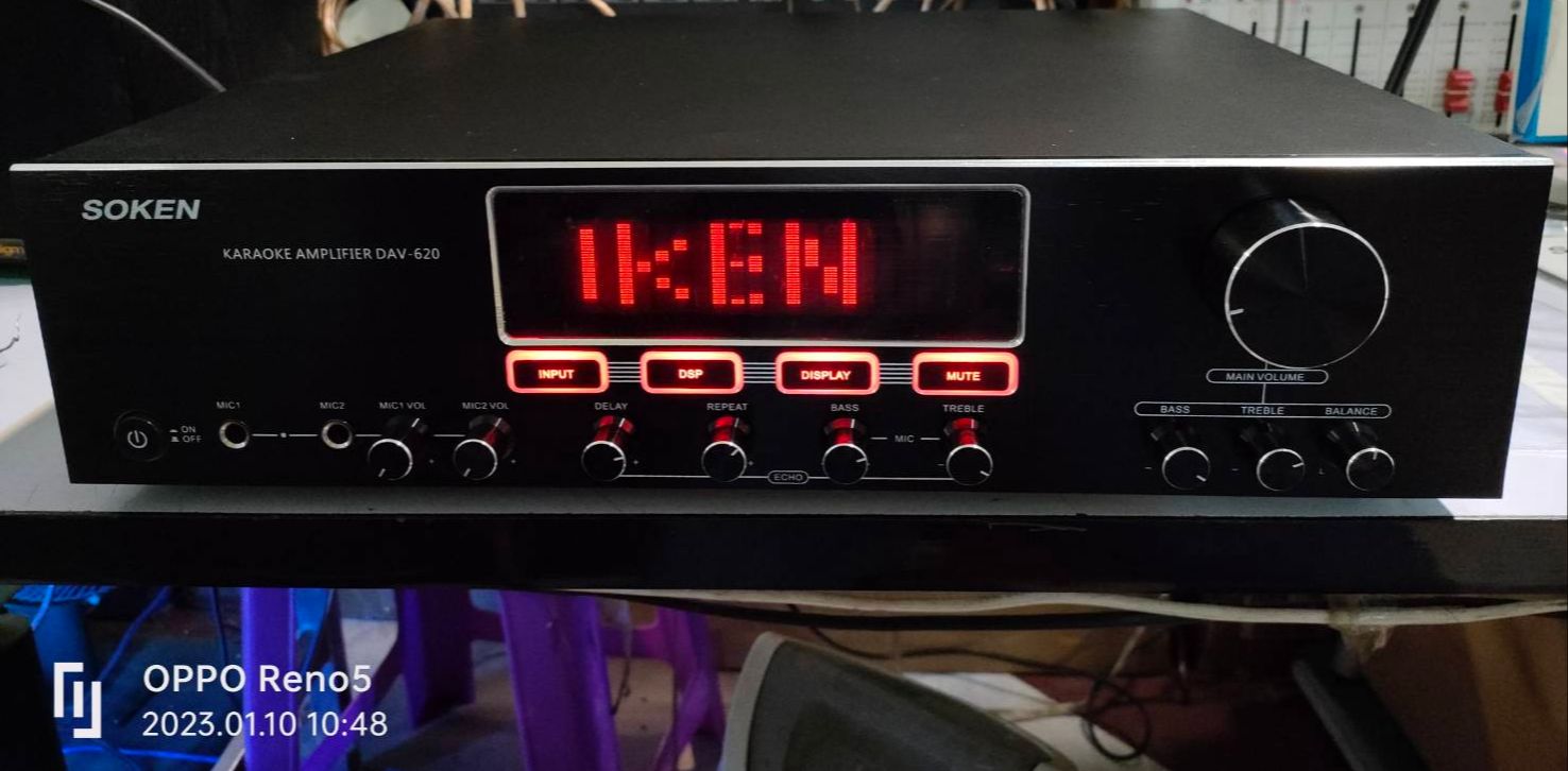 SOKEN DAV-620 (แอมป์)สินค้าใหม่ ไม่มีรีโมทย์ ปรับหน้าเครื่องได้ | Lazada.co.th