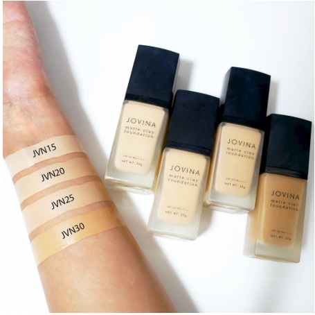 ขนาดจริง 30ml รองพื้นคุณแก้ม JOVINA MATTE CLAY FOUNDATION - Tiny Makeup ...
