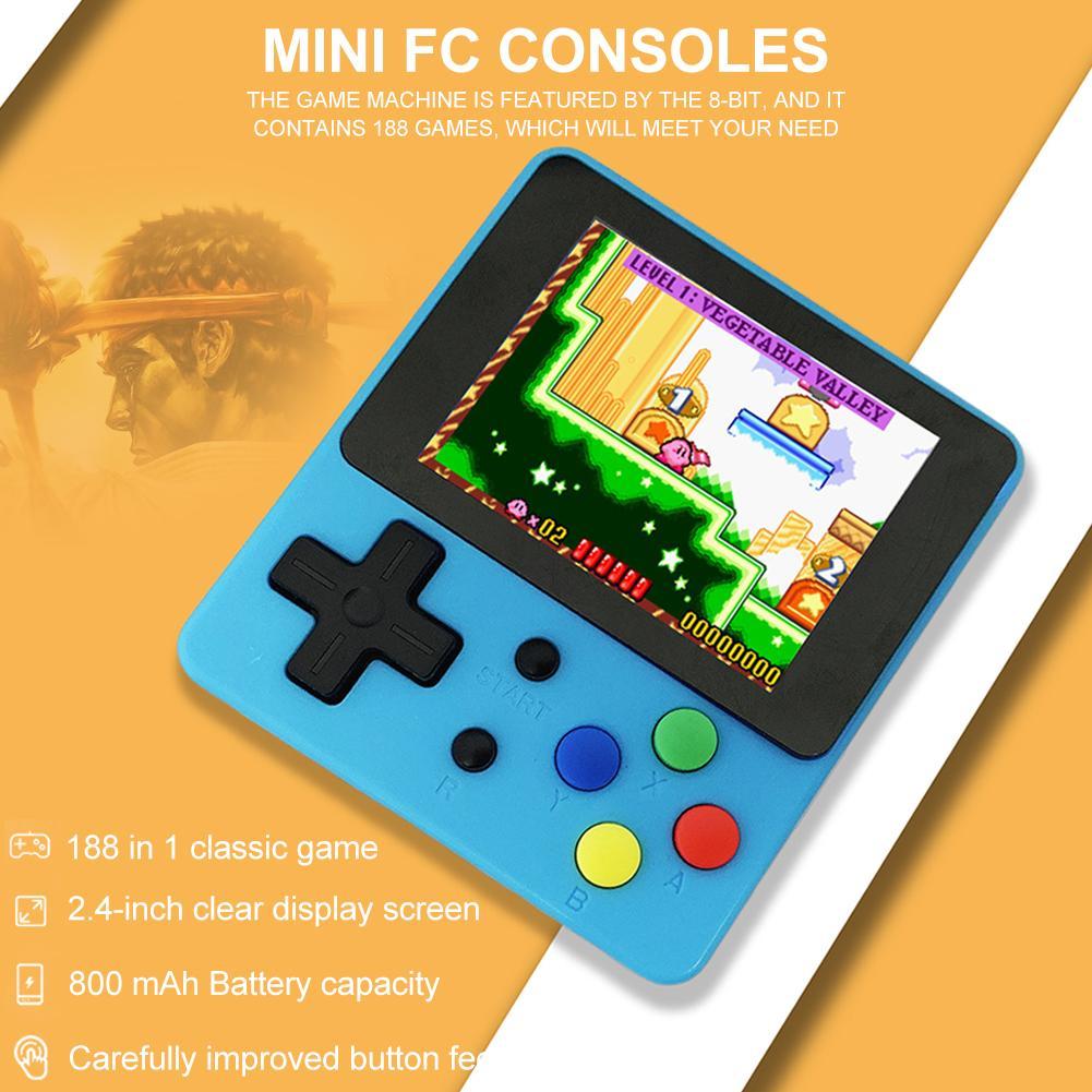 Retro Handheld Game Machine Portable Game Controller for FC188 2 ...