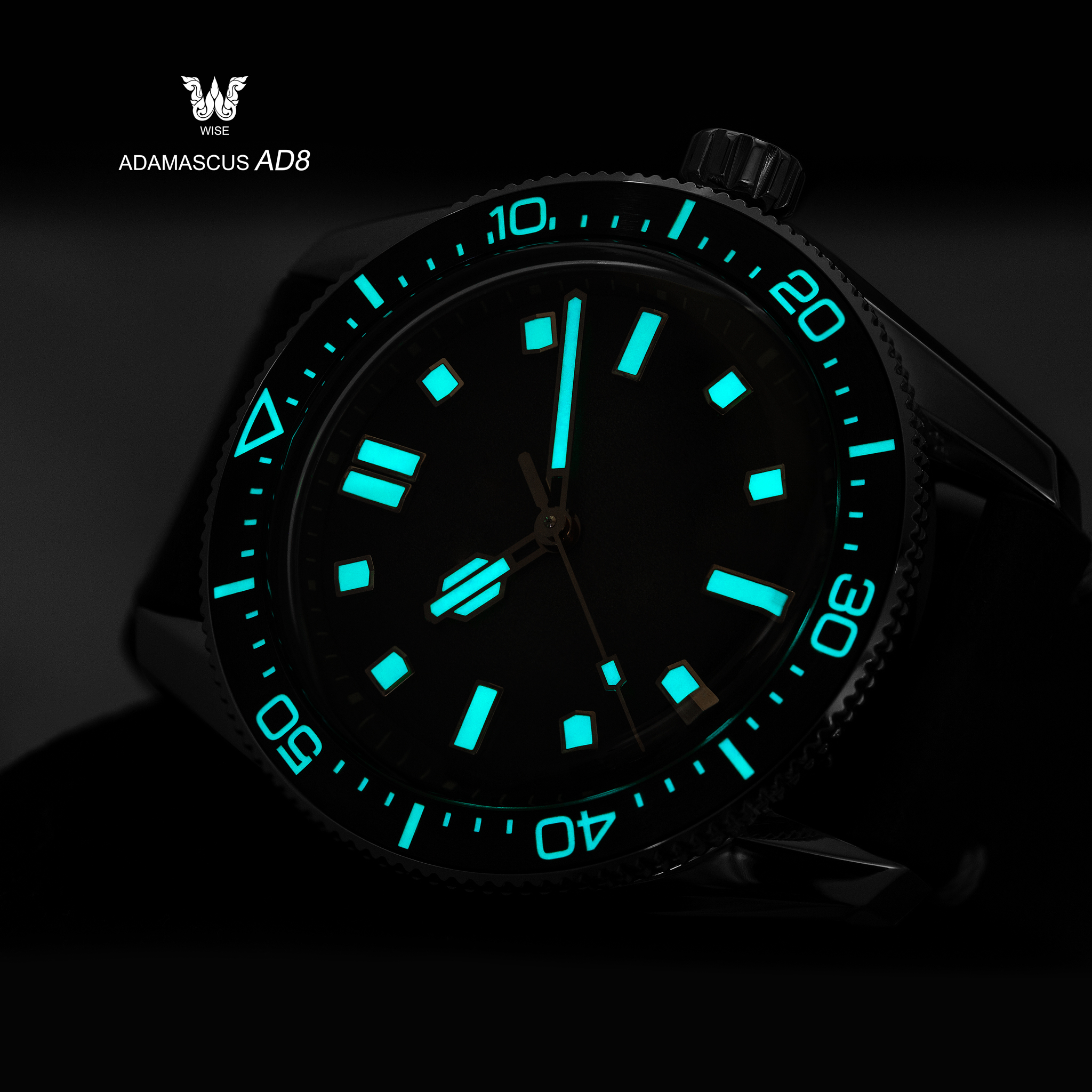 WISE รุ่น Adamascus AD8 Stainless 904L - WISE thailandwatch - ThaiPick