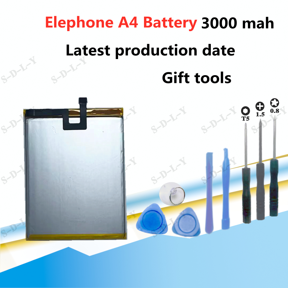Elephone A4 Battery 3000mAh 100 Original New Replacement accessory accumulators For Elephone A4 ...