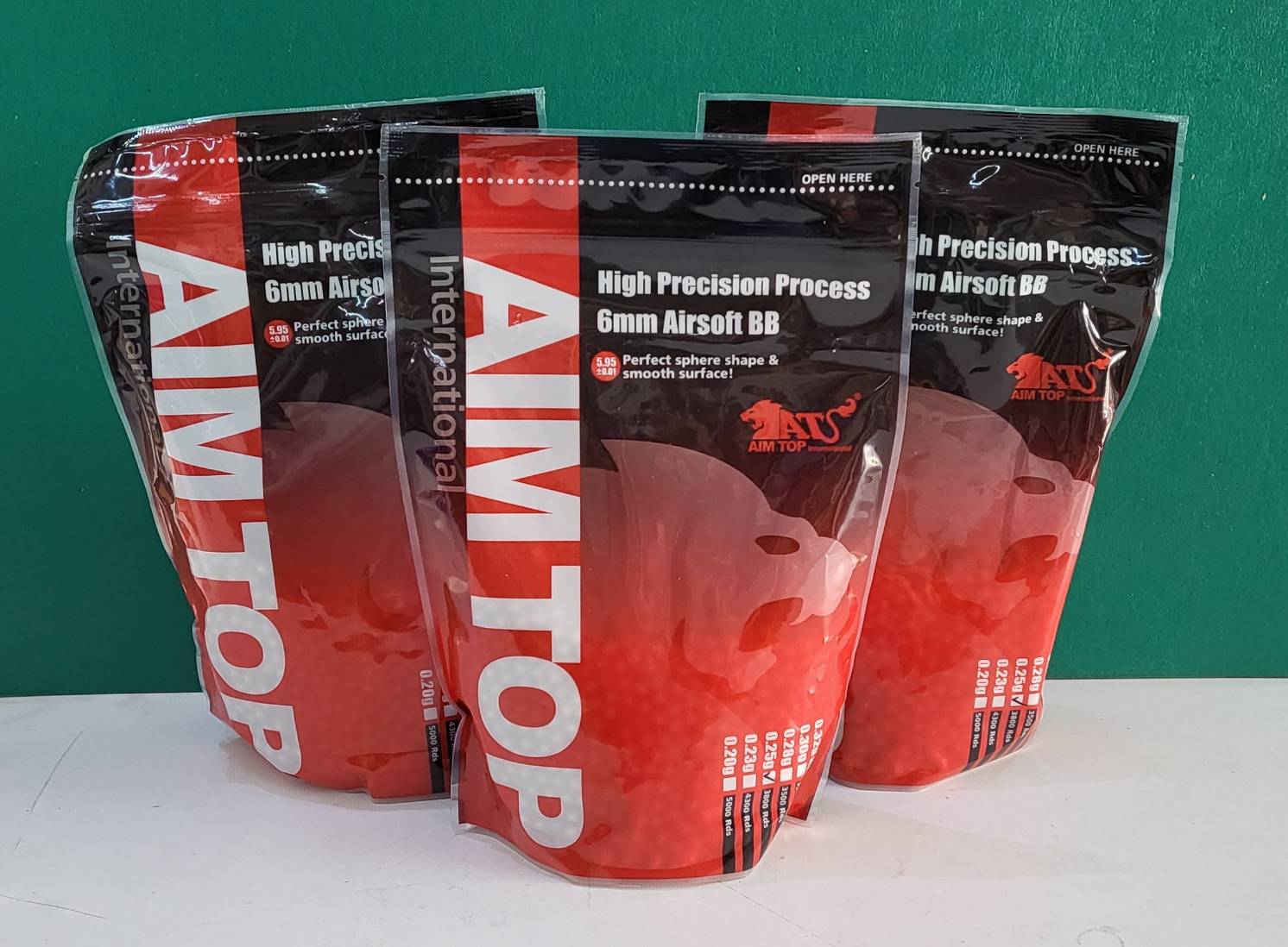 KTS ลูกกระสุนสำหรับบีบีกัน AIM TOP น้ำหนัก 0.25g จำนวน 3800Rds ของแท้ ( 1 ถุง ) - Kingtoysud ...