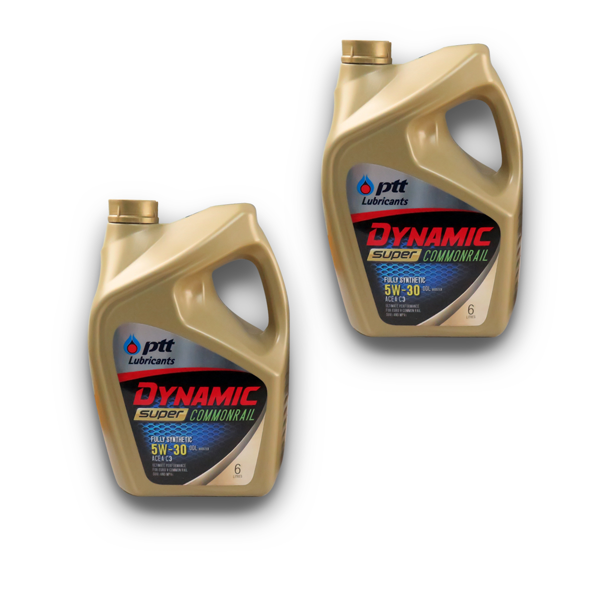 PTT น้ำมันเครื่อง DYNAMIC SUPER COMMONRAIL 5W-30 6 ลิตร (ฟรี 1 ลิตร ...