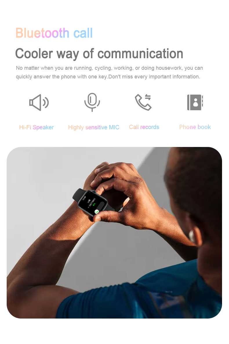 ของแท้ สมาร์ทวอทช์ WEIHUA K7 Pro Smart Watch นาฬิกาสมาทวอช Phantoms Full Touch บลูทูธสร้อยข้อมือ ...