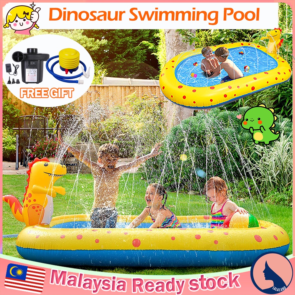 Dinosaur Inflatable Swimming Pool Kids Pool Baby Pool Indoor Outdoor ...