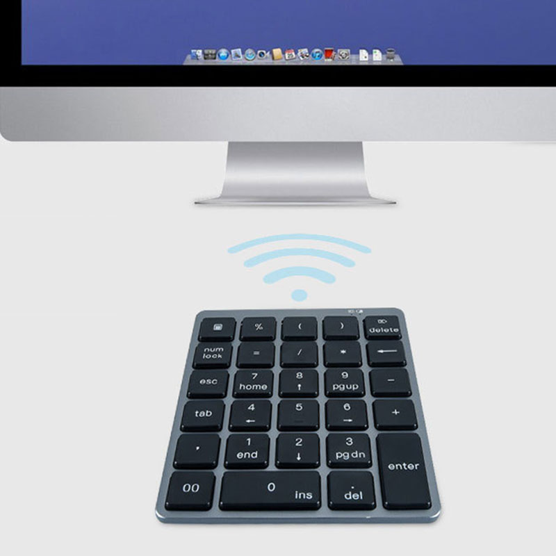 N970 Wireless Bluetooth Numeric Keypad with USB HUB Dual Modes ...