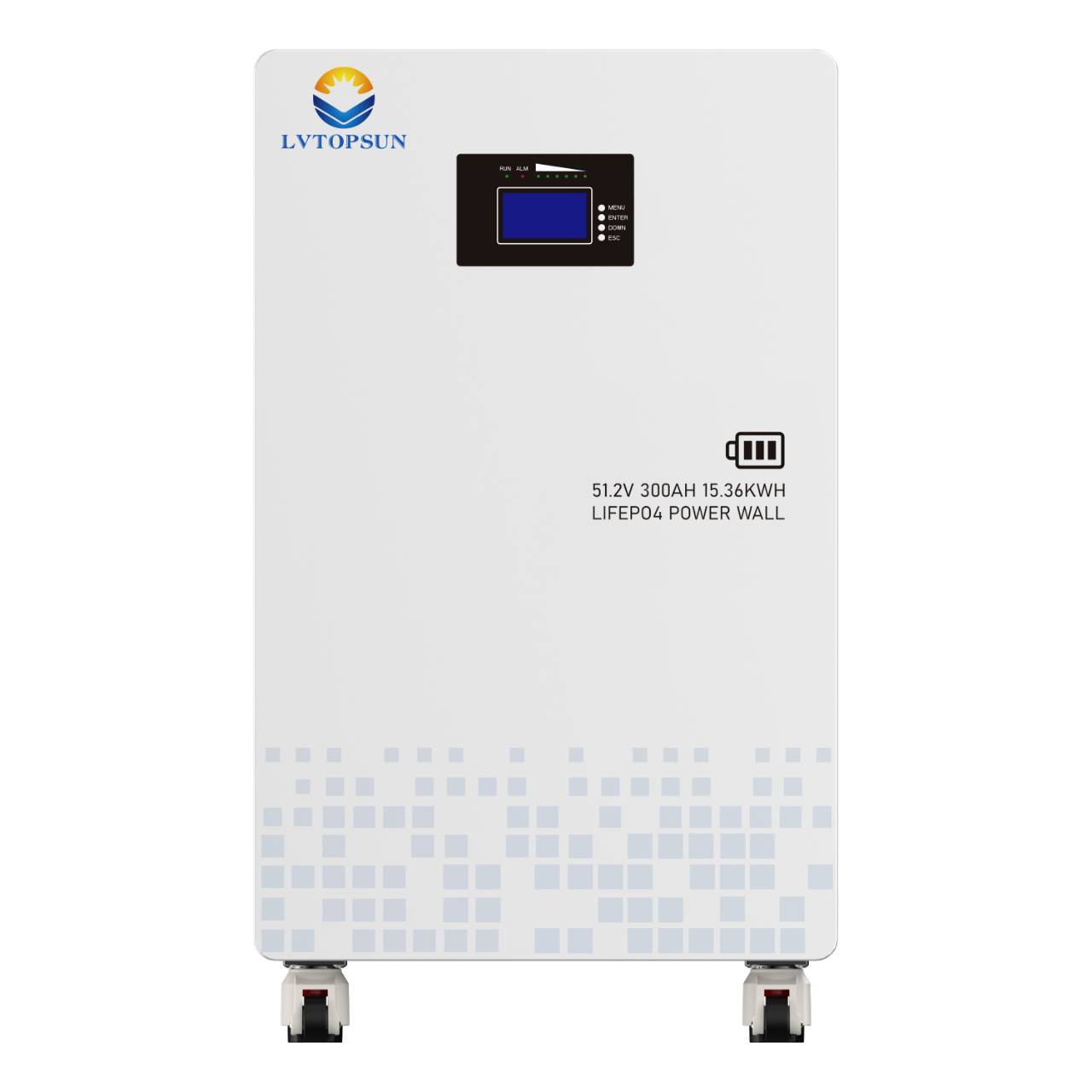 LVTS-512300 Lifepo4 6000 Cycle 80 DOD 51.2V 300Ah Brand LVTOPSUN แบบติด ...