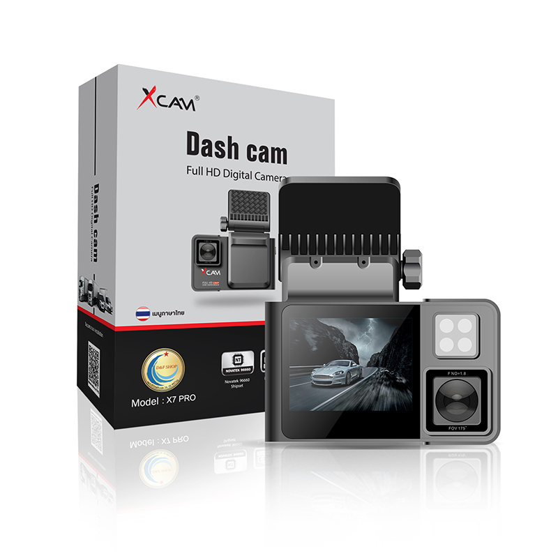 XCAM X7 PRO กล้องติดรถยนต์ Dual lens 2K SonyImx sensor Novatek96660 170 ...