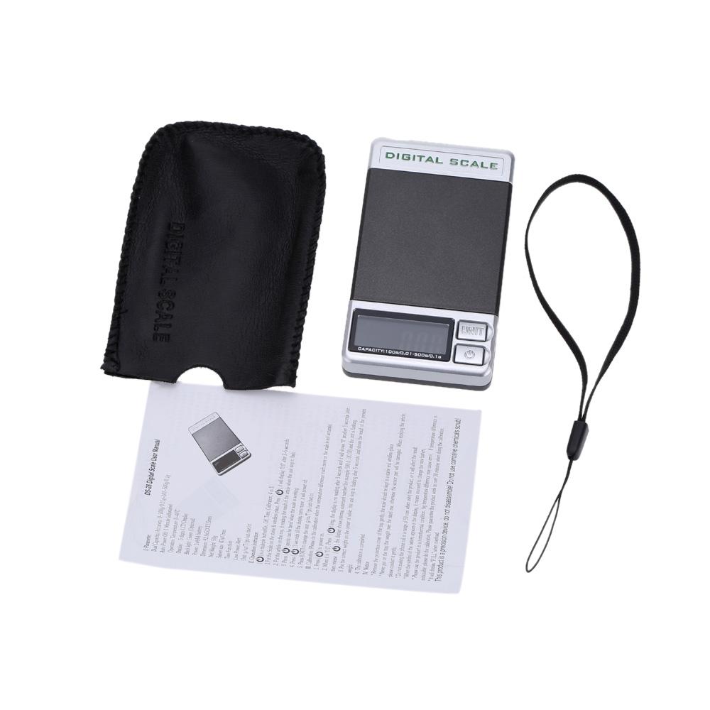 500g/0.1g 100g/0.01g Dual Accuracy Mini Digital Weight Pocket Scale Weighing Tool - fansline ...