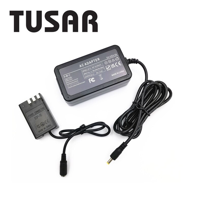 5X 4017 Pin EH-5 With EP-5 4.0Mm1.7Mm EN-EL9 Dummy Battery AC Power ...