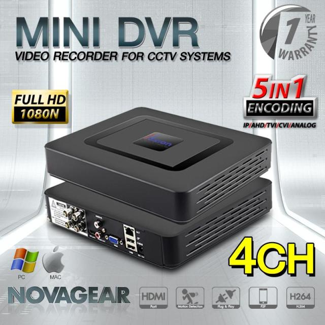 เช็คราคาล่าสุด Mini DVR 4CH เครื่องบันทึกภาพ 4 ช่อง FULL HD 1080N, 720P ...