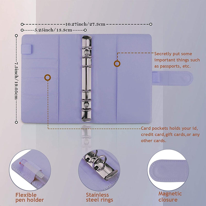 A6 Binder and 12 Transparent Envelopes System Budget Planning Notepad ...