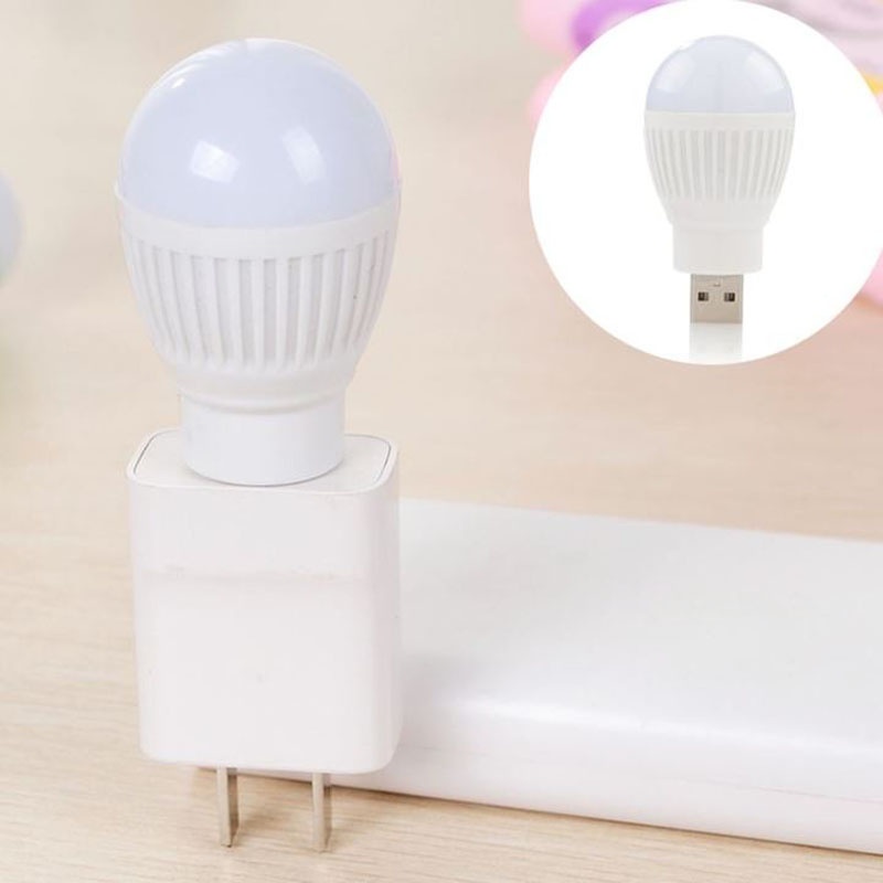 Newest Mini USB LED Light Portable 5V 5W Energy Saving Ball Lamp Bulb For Laptop USB Socket ...