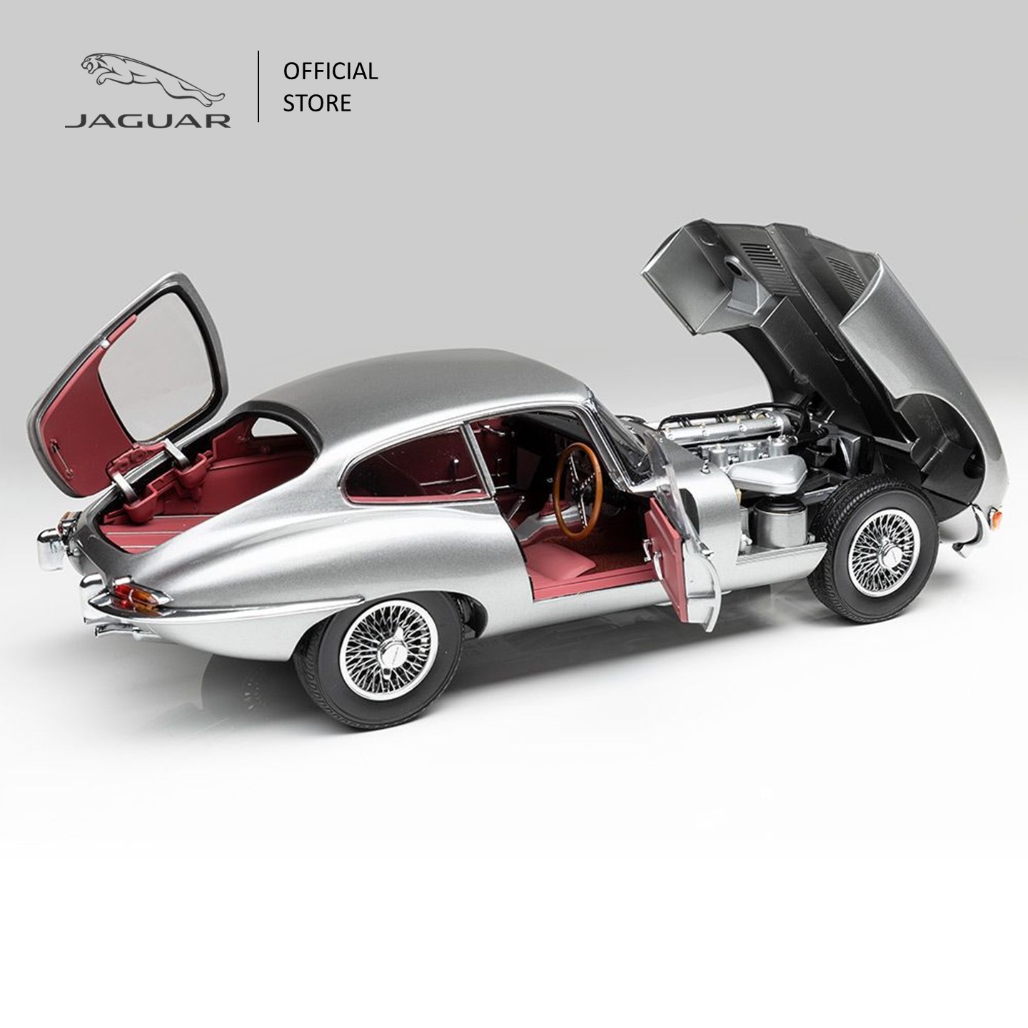 JAGUAR LIMITED EDITION E-TYPE 118 SCALE MODEL - SILVER - Jaguar Land ...