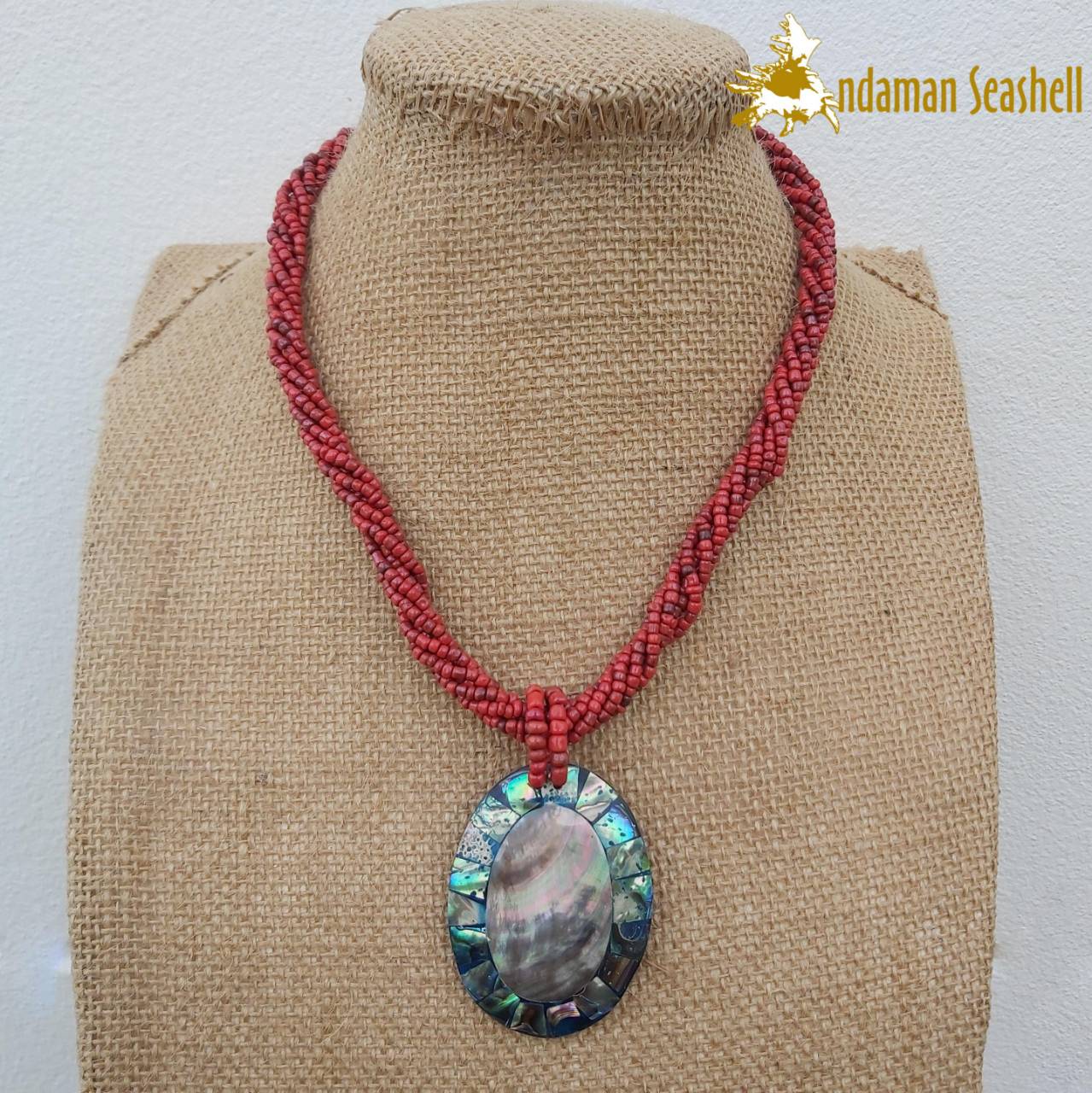 Andaman seashell สร้อยคอเครื่องประดับ Necklace Beach fashion จากลูกปัด ...