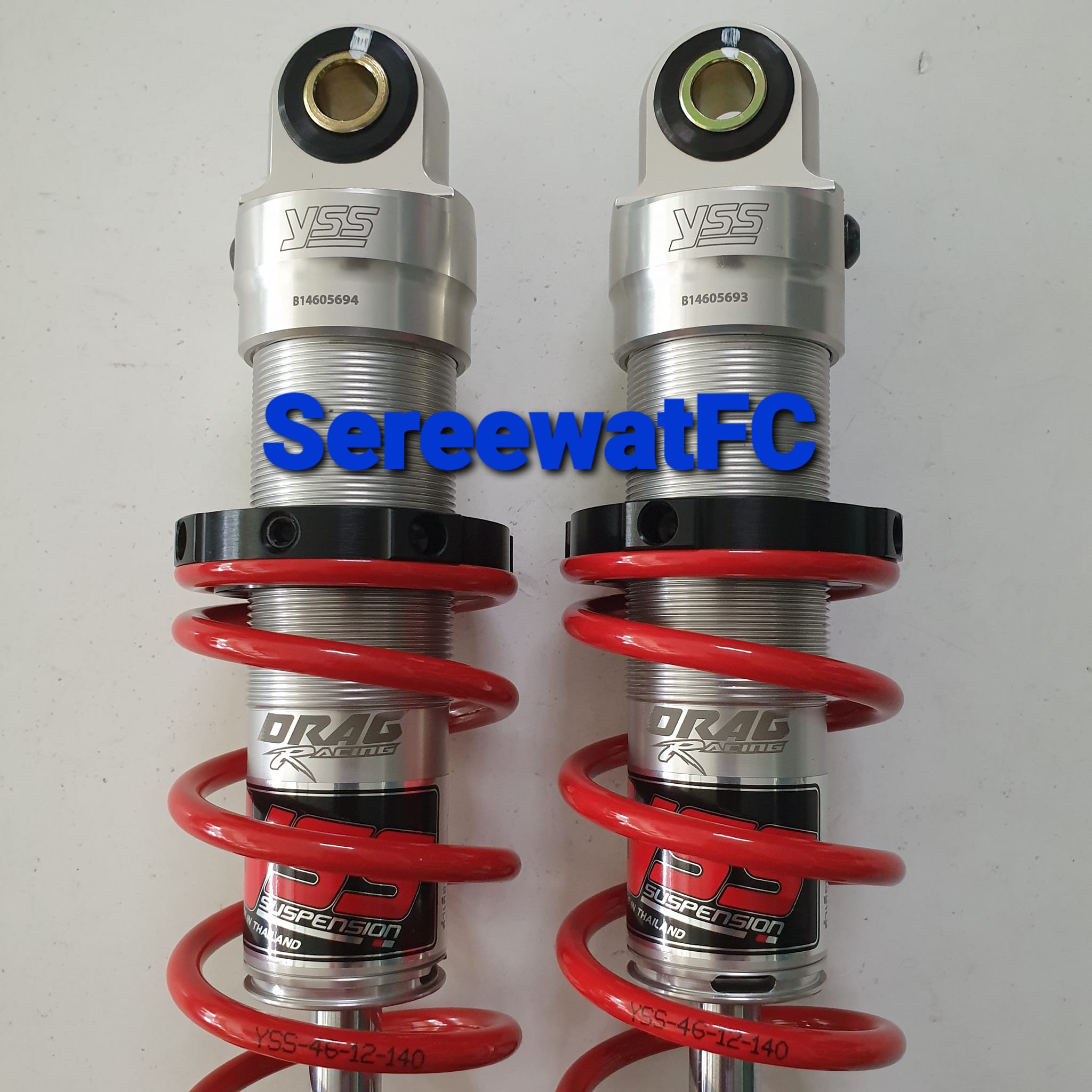 โช้คหลัง YSS XMax300 Drag Racing ยาว 300 มิล สปริงแดง ของแท้ (1คู่ ...