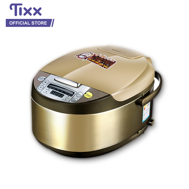 TIXX หม้อหุงข้าวไฟฟ้า 5ลิตร หม้อหุงข้าวอัจฉริยะ หุงข้าว/ต้ม/ผัด/ทอด ...