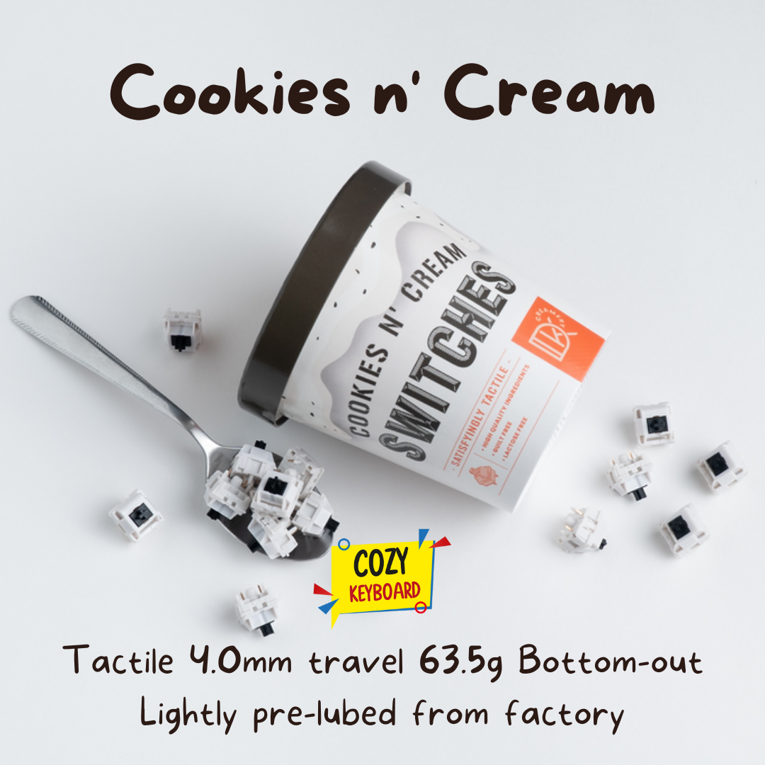 [cozy.keyboard] Cookies n' Cream Switch (made in Las Vegas) | Lazada.co.th