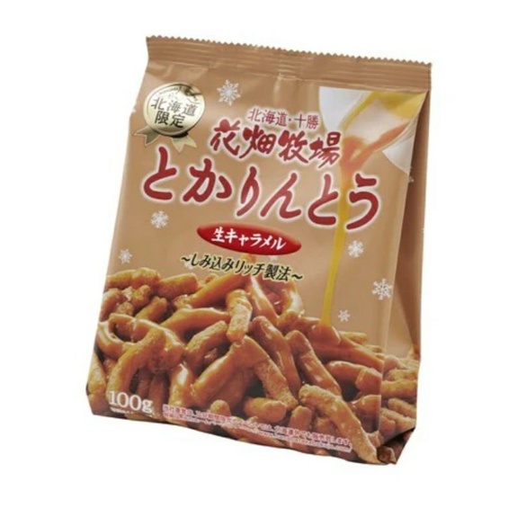 💎สินค้ามาใหม่💎 Hanabatake Farm hokkaido Karinto nama Caramel 100g 💎 ...