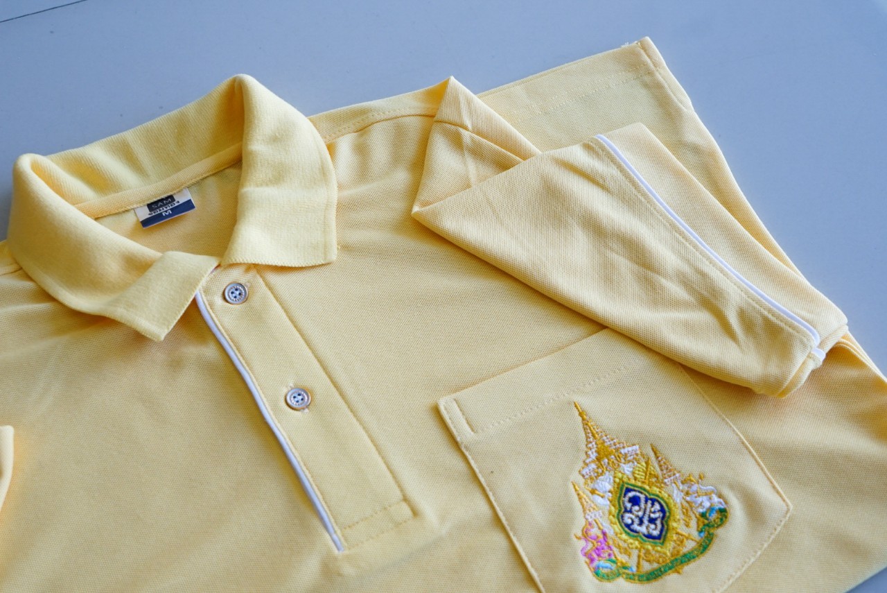 SamPolo เสื้อโปโลสีเหลืองตัวเปล่า เสื้อทำงานสีเหลือง เสื้อสุภาพ เสื้อ ...