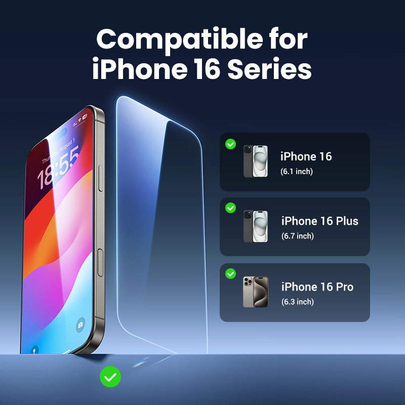 UGREEN 2PCS Borderless Full Screen 3D HD Screen Privacy Film Anti-Spy ...