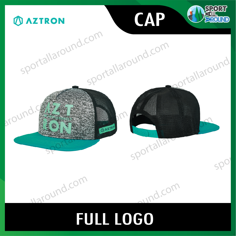 AZTRON FULL LOGO CAP หมวกกันแดด หมวกแก็ป วัสดุอย่างดีนุ่ม ทนทาน ไม่อับ ...