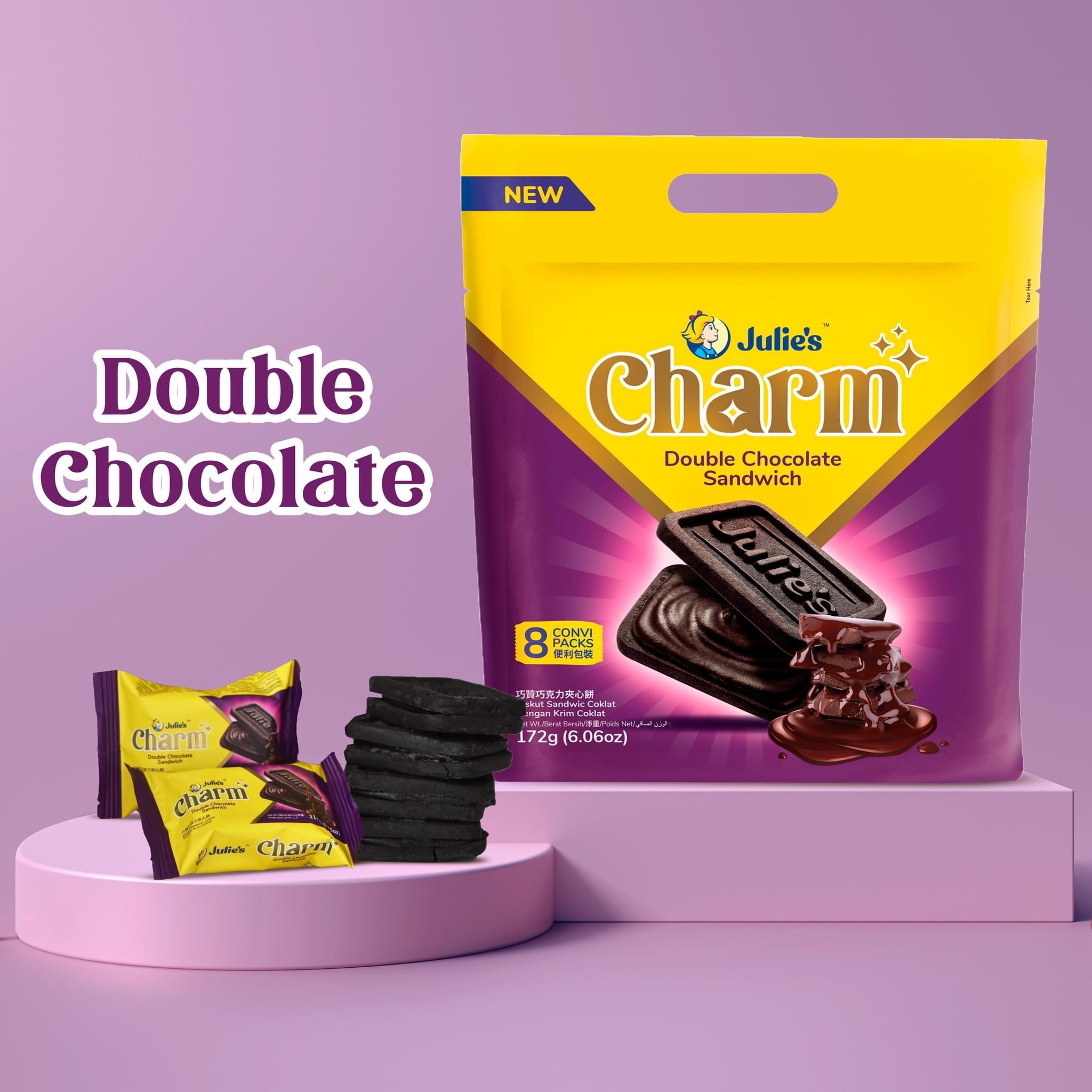 จูลี่ส์ ชาร์ม คุกกี้สอดไส้ช็อกโกแลต Julies Charm Double Chocolate ...
