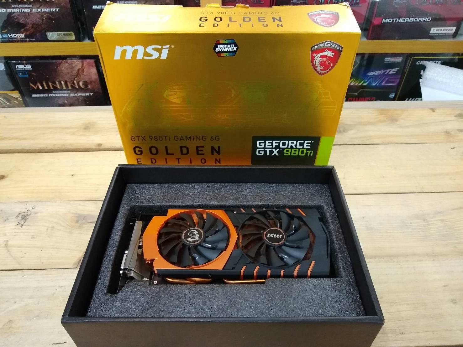 VGA การ์ดจอ MSI GTX 980Ti Gaming. 6GB. Golden edition - Ntech computer ...