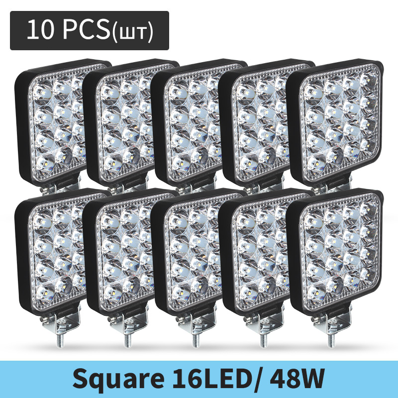 42W Led Bar Off Road Led Headlights Led Work Lights For Tractors Spotlight Barra Led For 4x4 A U ...