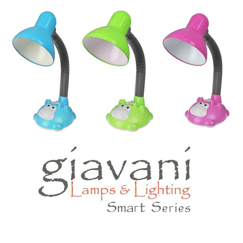 Giavani โคมไฟตั้งโต๊ะ Hippo - สีชมพู - หลอดไฟและส่วนประกอบสำหรับตกแต่ง ...