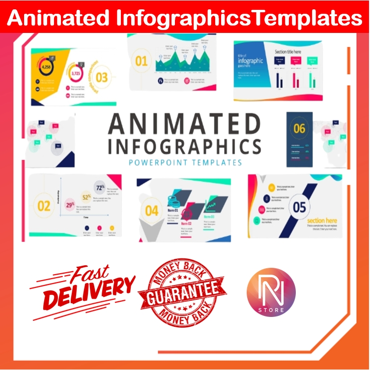 Animated Infographics Charts Templates PowerPoint For Win Mac Sent ...