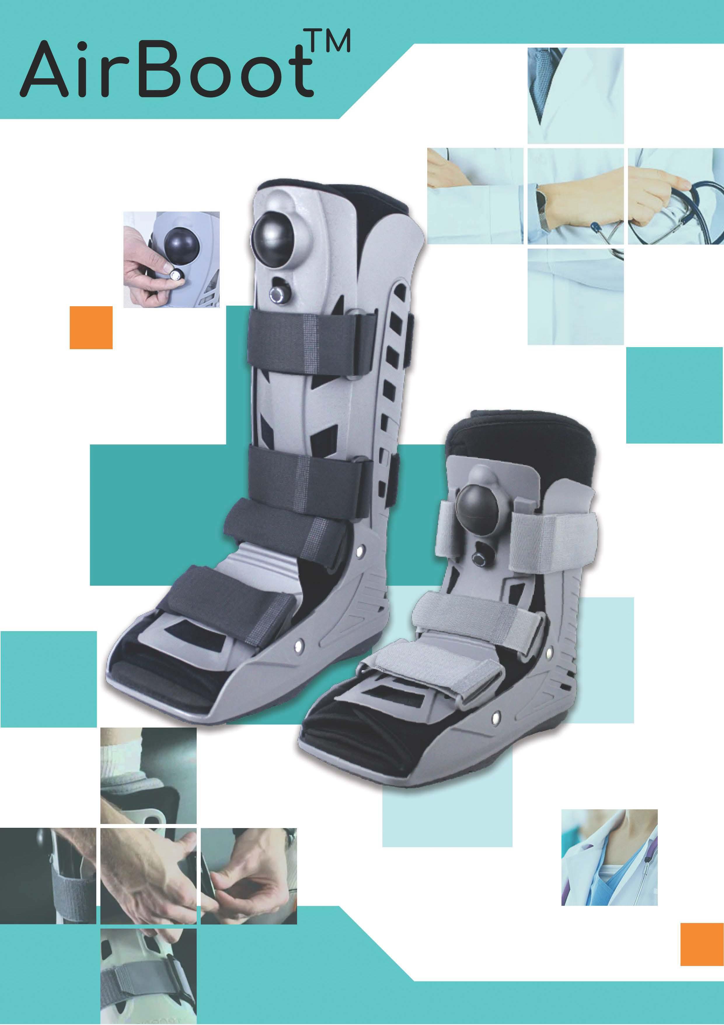 AIR BOOT (แบบสั้น) รองเท้าสำหรับคนกระดูกเท้าแตกแบบมีปั๊มลมแบบสั้น Air ...