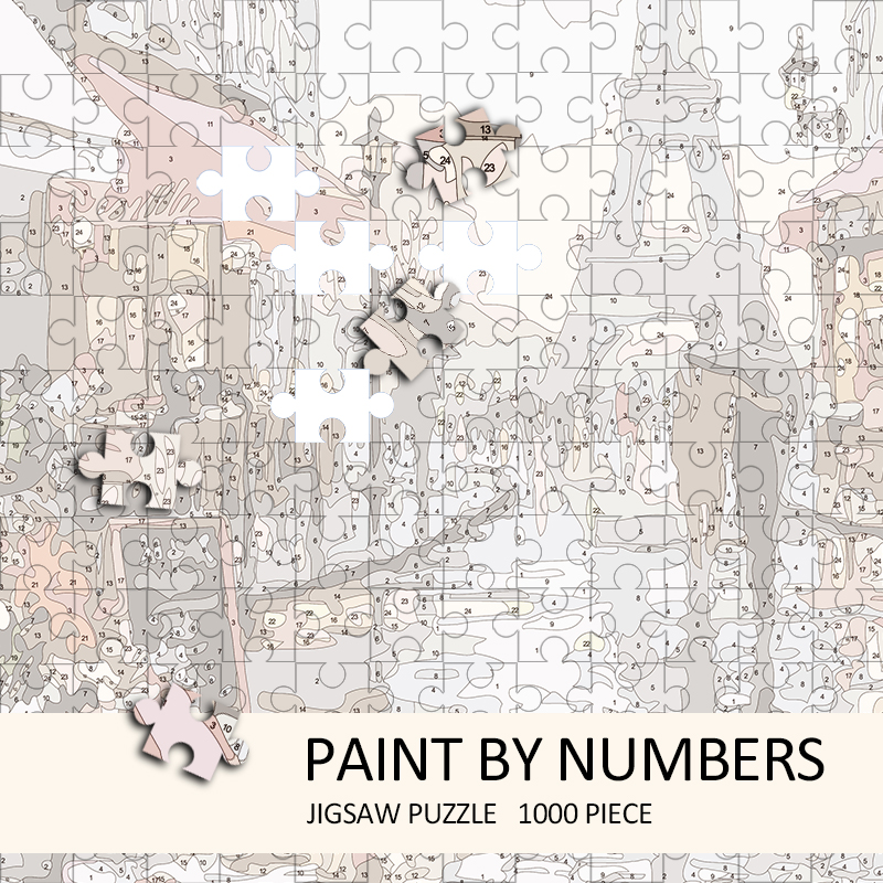 RUOPOTY Map DIY Painting By Numbers Jigsaw Puzzle For Adults Acrylic ...