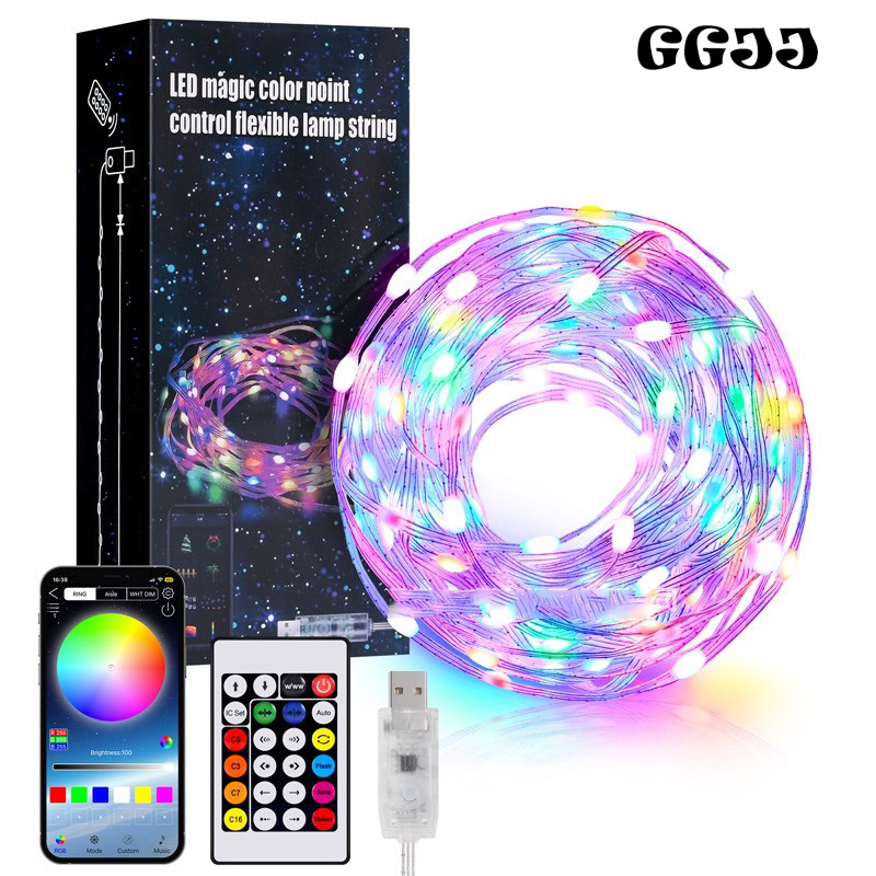 ไฟเส้นLED สตรีมมิ่ง ไฟเเต่งห้อง NEOBEE ไฟเส้นควบคุมด้วยรีโมท ไฟอัจฉริยะ ...