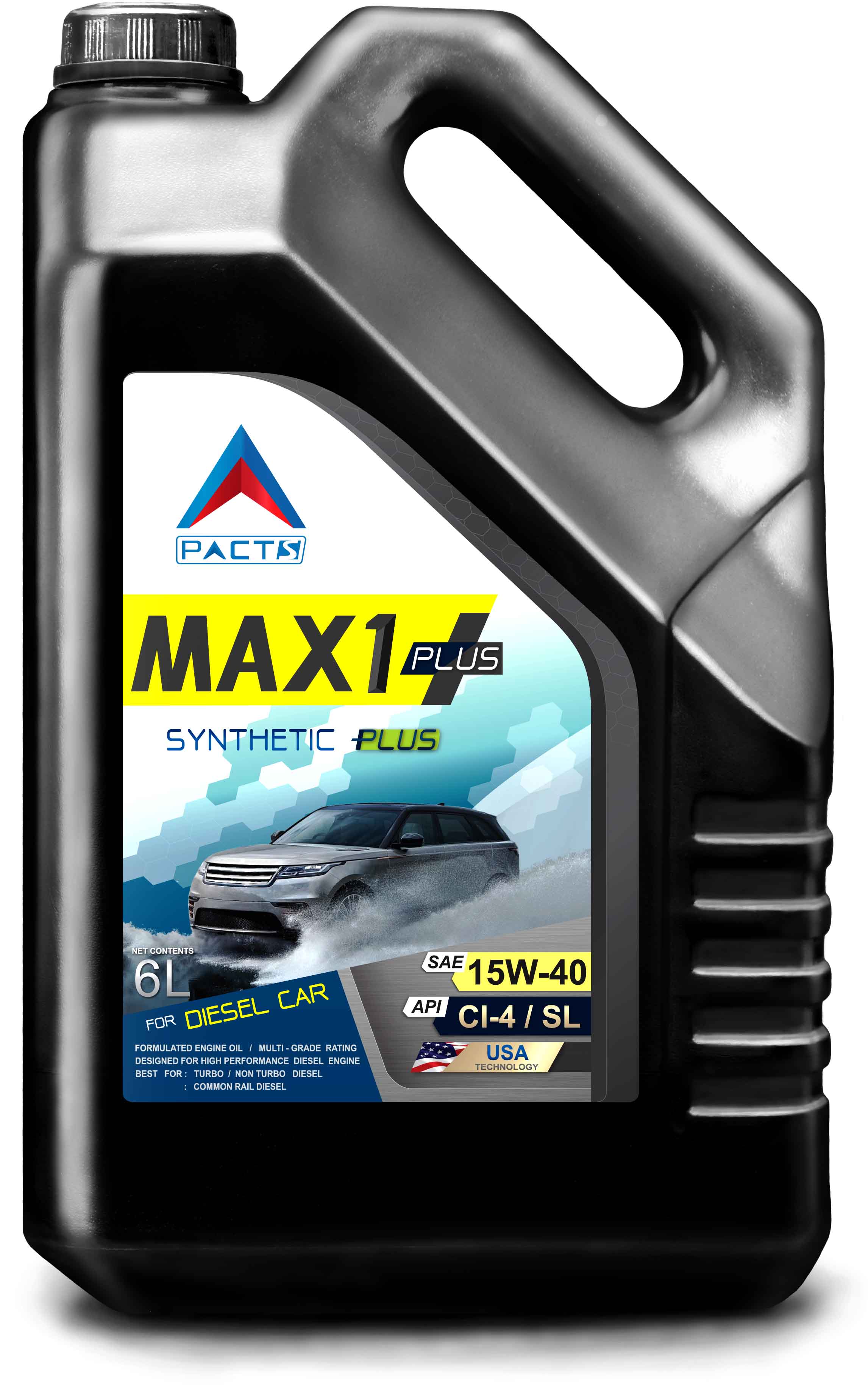 PACTS น้ำมันเครื่องดีเซลกึ่งสังเคราะห์ MAX1 PLUS 10W-40 Semi Synthetic API CI-4/SL | Lazada.co.th