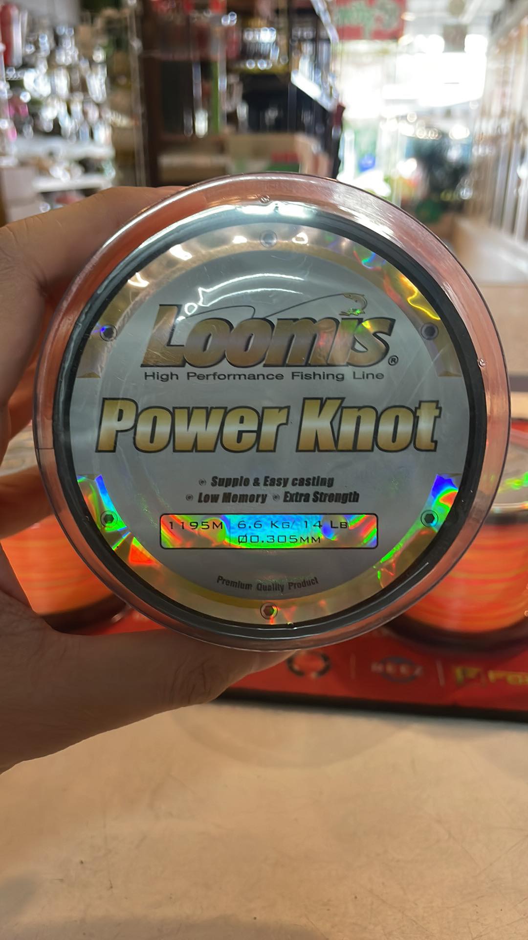 สายเอ็นลูมิส Loomis Powerknot เอ็นโหลด สีส้มสลับเหลือง | Lazada.co.th