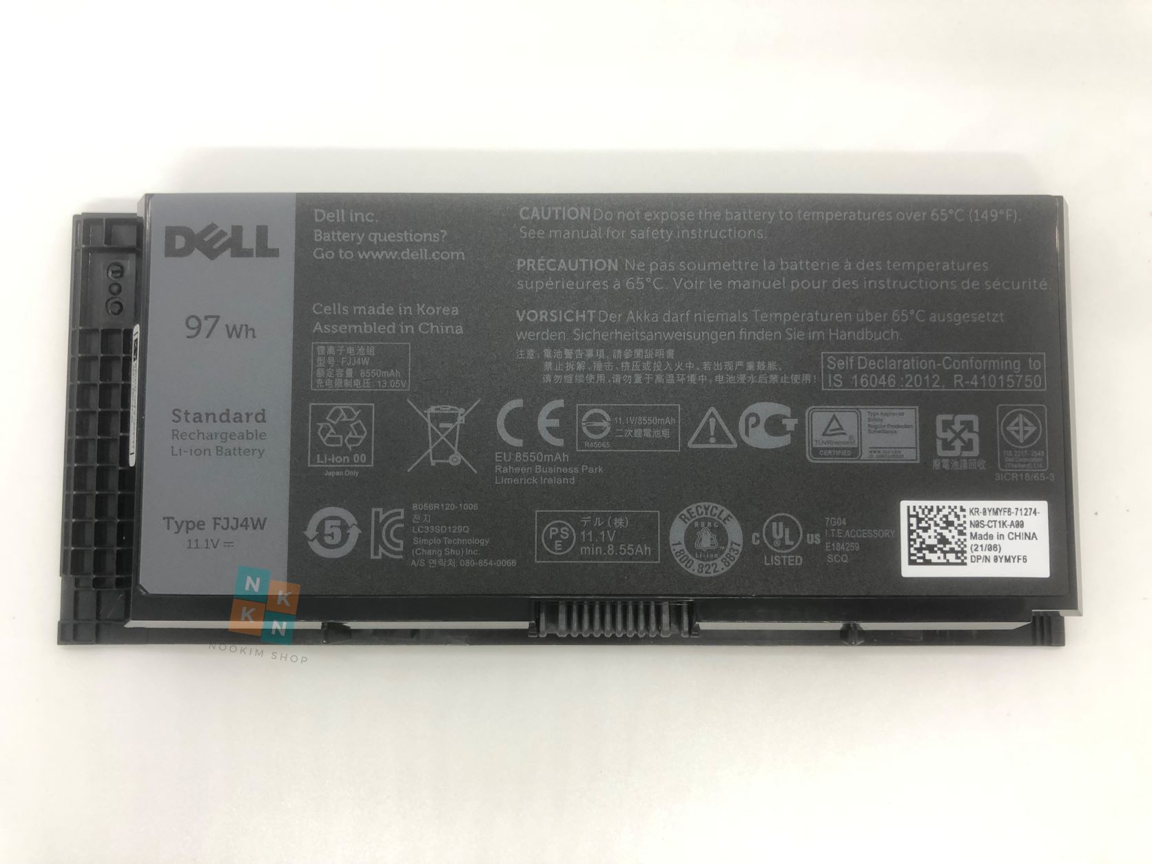 Dell แบตเตอรี่ FV993 ของแท้ (สำหรับ Precision M6600 M4600 M4700 M4800 ...