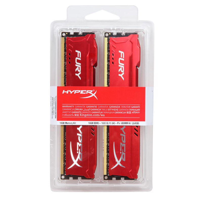 Kingston HyperX fury DDR3 Desktop RAM 16GB 8GB 1600MHz 1866MHz 240pin PC3-12800 PC3-14900 DIMM ...