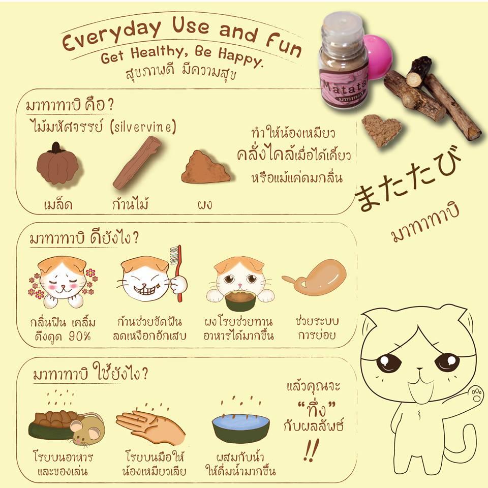 Cattabi Matatabi Powder ของเล่นแมว ผงมาทาทาบิ ช่วยให้แมวเคลิ้ม ผ่อนคลาย ...