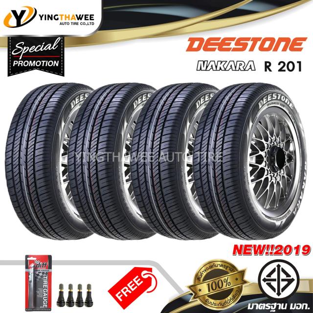 DEESTONE ยางรถยนต์ 195/60R15 รุ่น R201 4 เส้น (ปี 2019) แถมจุ๊บลมยางแกน ...