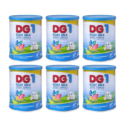 DG-1 ดีจี1 อาหารทารกจากนมแพะ สำหรับช่วงวัยที่ 1 800g. ( 6 กระป๋อง ...