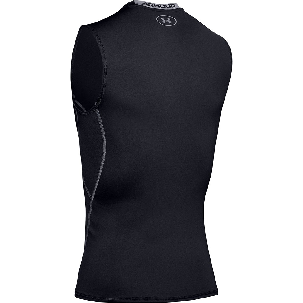 Under Armour UA Men's HeatGear Armour Sleeveless Compression Shirt ...