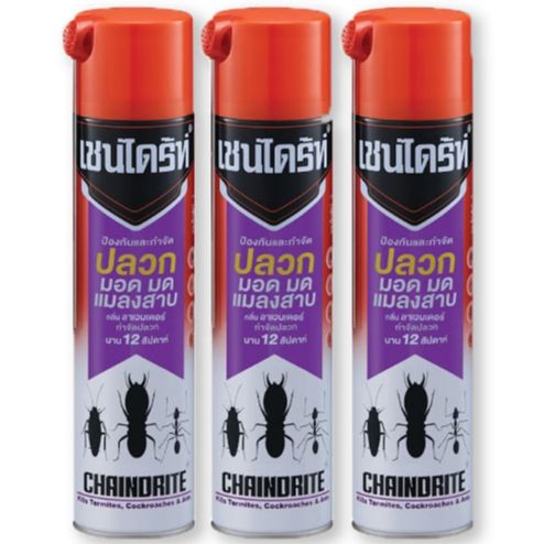 Chaindrite Spray Termite Lavender 600 ml x 3 Code 837236 เชนไดร้ท์ 7 ...
