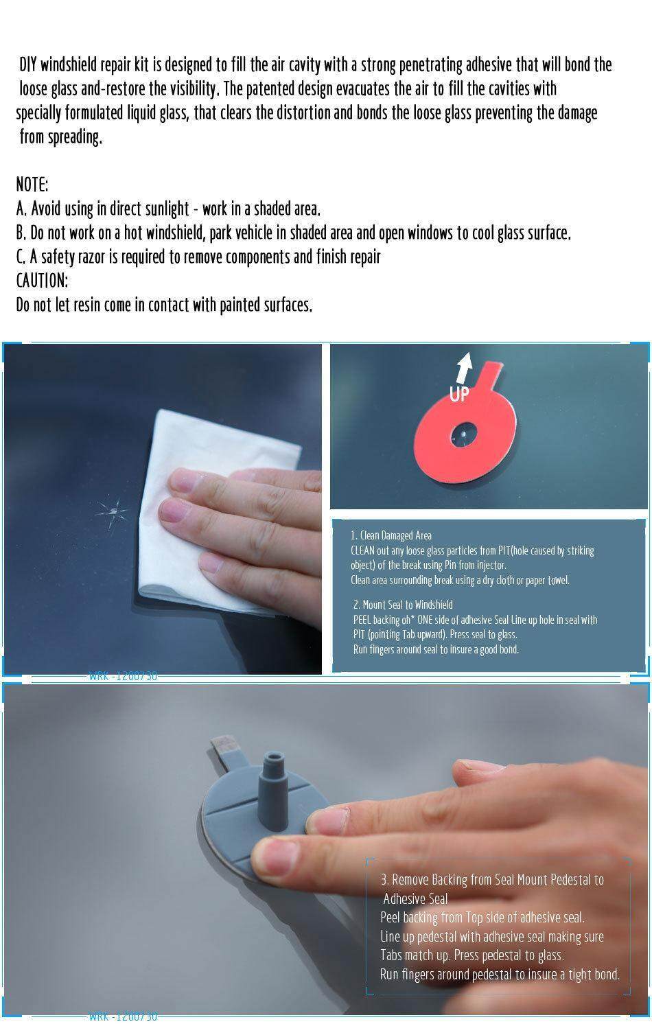 ชุดซ่อมกระจกรถยนต์ ชุดน้ำยาซ่อมกระจกรถยนต์ ชุดอุปกรณ์ซ่อมกระจกรถยนต์ ...