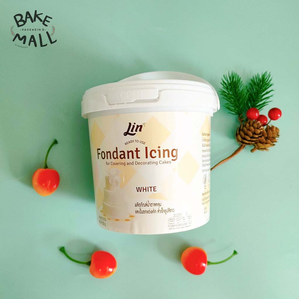 (Lin ) น้ำตาลคลุมเค้กสำเร็จรูป น้ำตาลปั้น น้ำตาลฟองดอง Fondant Icing ...