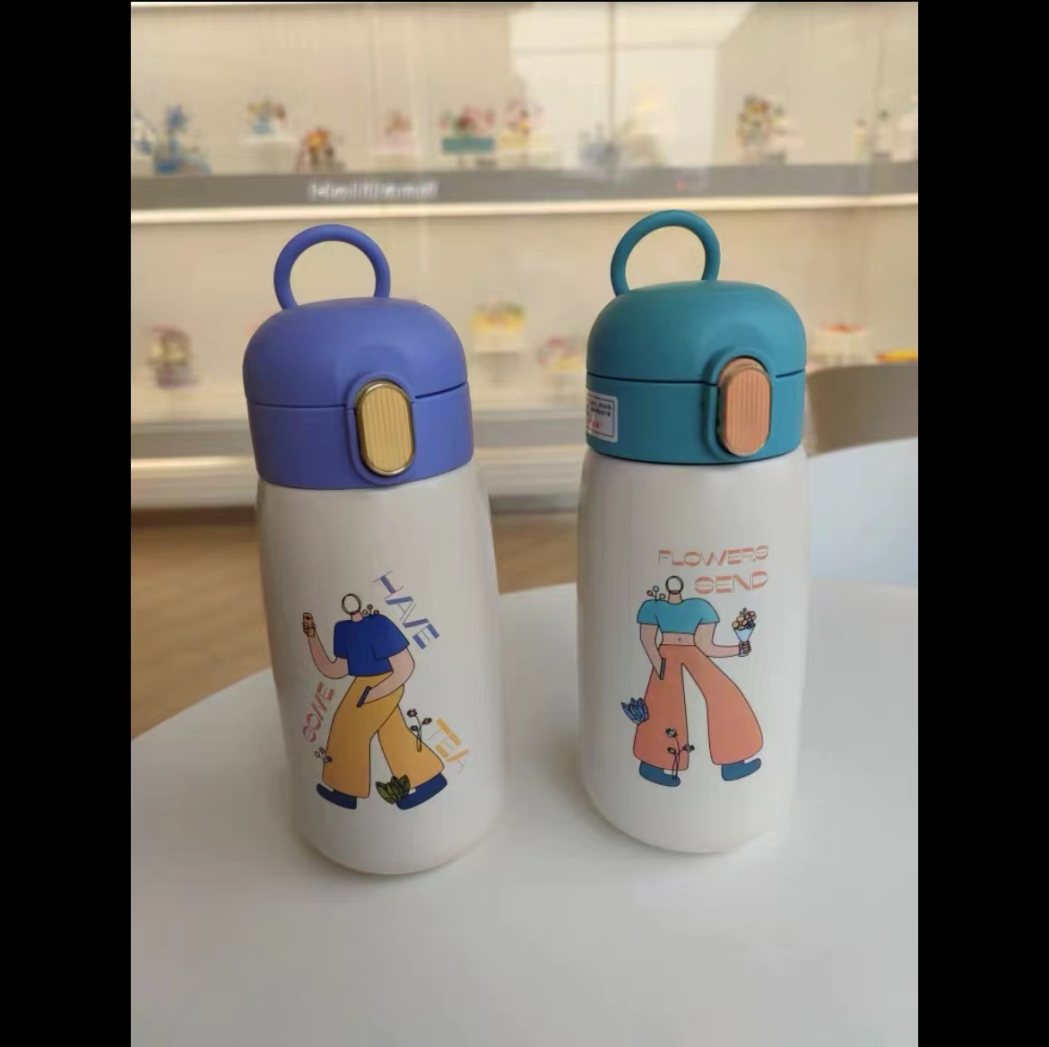 (BYM84) ขวดนํ้า กระบอกนํ้ากระติกน้ำสแตนเลส316 คุณภาพดี100 เก็บร้อน-เย็น กระติกน้ำเก็บความร้อน ...