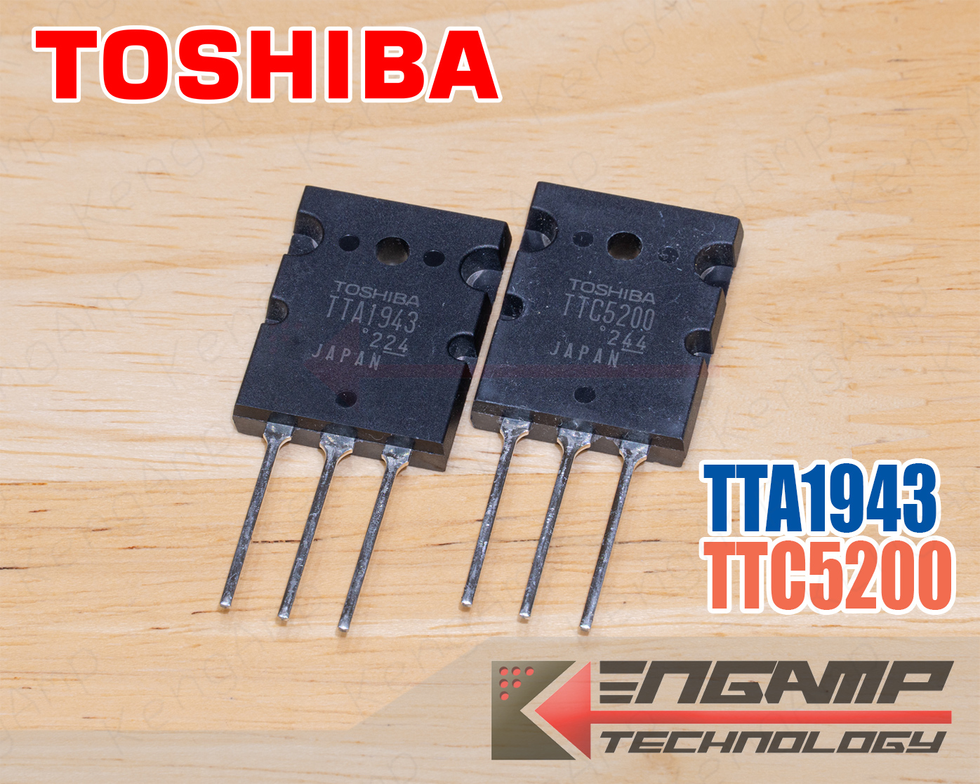 (1คู่) [TR] TTA1943 TTC5200 TOSHIBA PNP NPN 15A 230V | Lazada.co.th